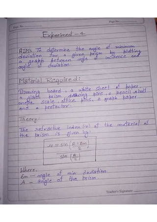 Physics Practical File Class 12 Govind Gupta | PDF