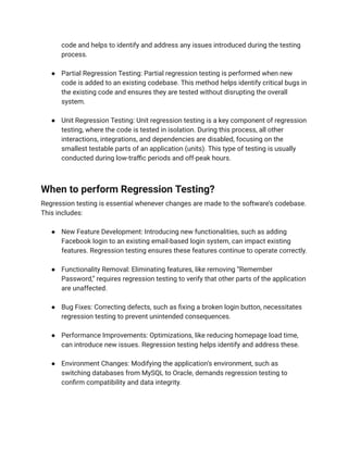 Regression Testing: Definition, Importance, Types, and Best Practices ...