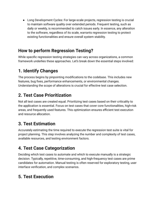 Regression Testing Definition Importance Types And Best Practices Pdf Web Development