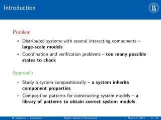 TMPA-2017: Compositional Process Model Synthesis based on Interface Patterns | PPT