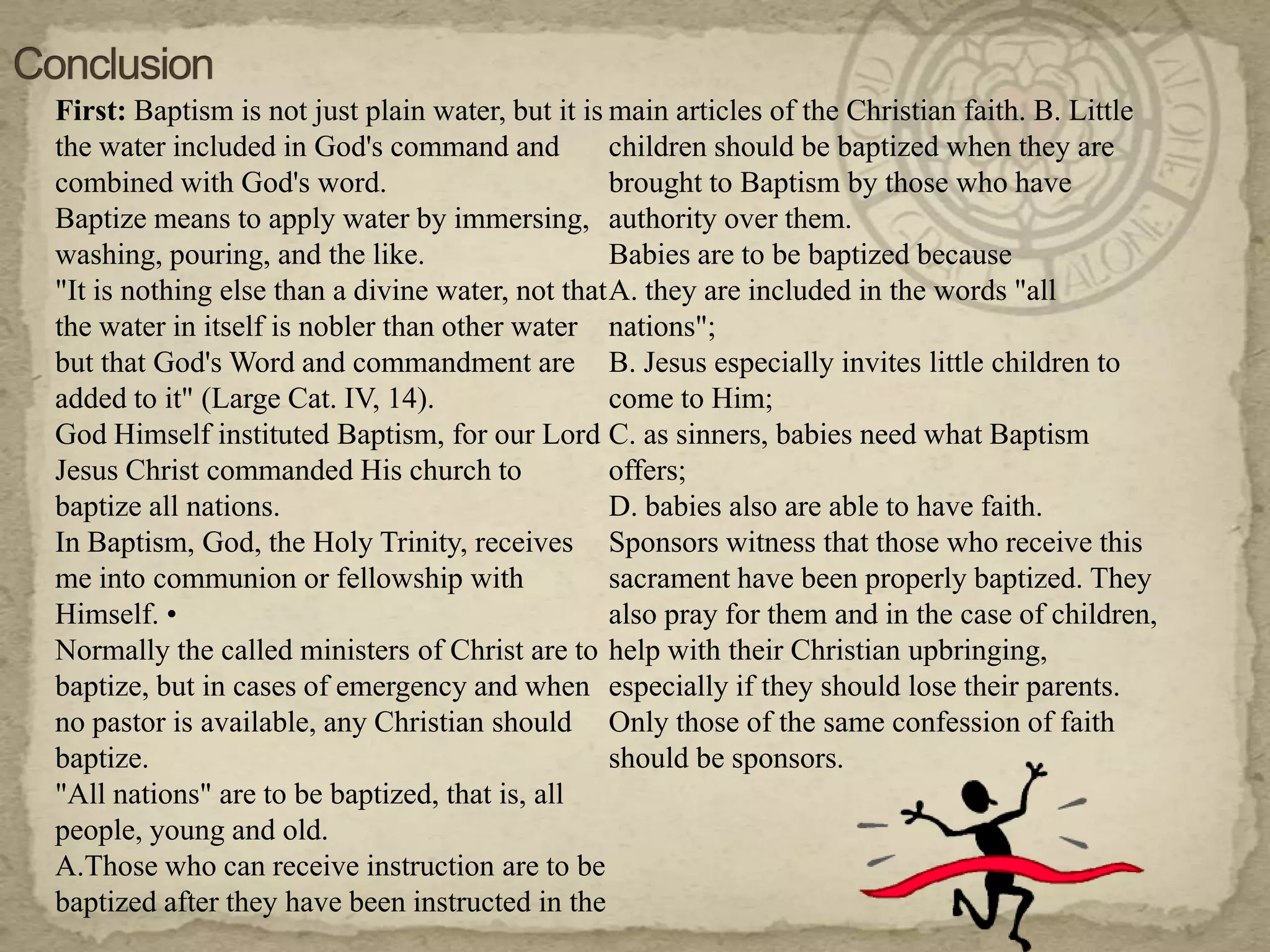 12.01.13 sacraments intro nature of holy baptism | PPTX