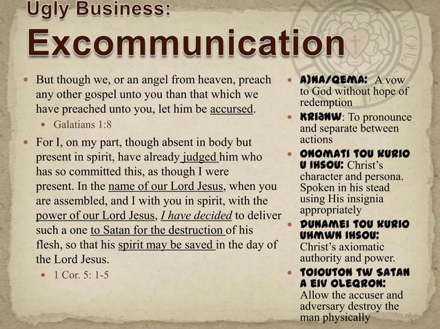 12.03.02 church discipline and excommunication | PPTX