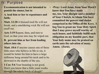 12.03.02 church discipline and excommunication | PPTX