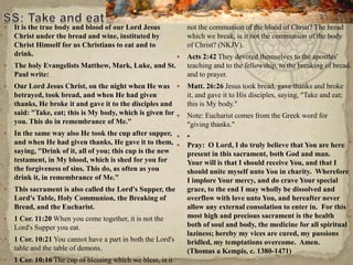 12.03.09 communion nature of communion | PPTX | Christianity | Religion ...