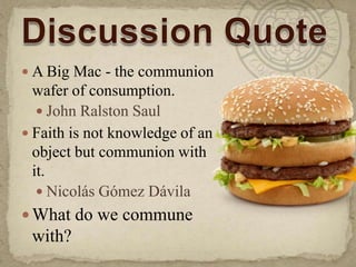 12.03.09 communion nature of communion | PPTX | Christianity | Religion ...