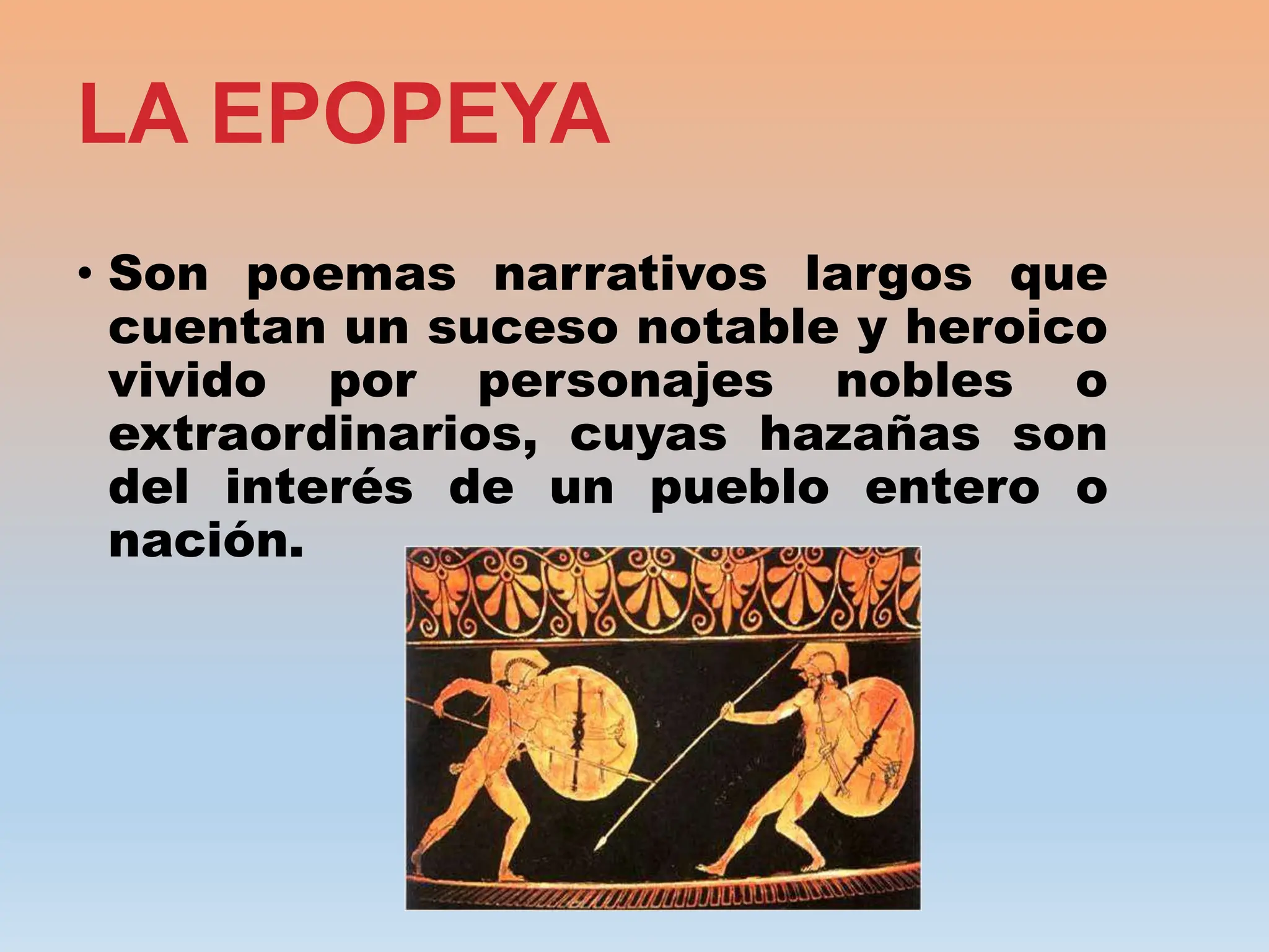 La Epopeya 8° Básico características de la Epopeya | PPT | Poetry ...