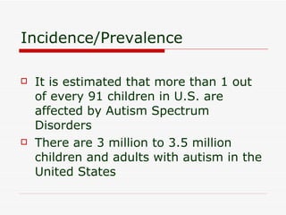 Patients with Autism: Awareness, Communication and Legal Strategies | PPT