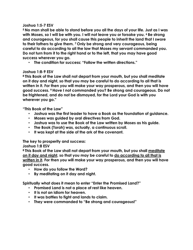 12-04-16, Joshua 1;1-9, Commissioned | PDF