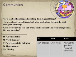 12.05.11 communion power of communion | PPT