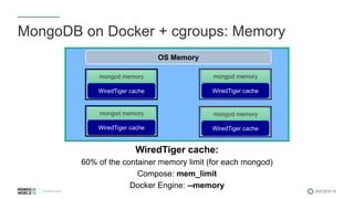MongoDB World 2016: Scaling MongoDB with Docker and cGroups | PPT