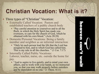 12.08.24 table of duties public life - vocation | PPTX