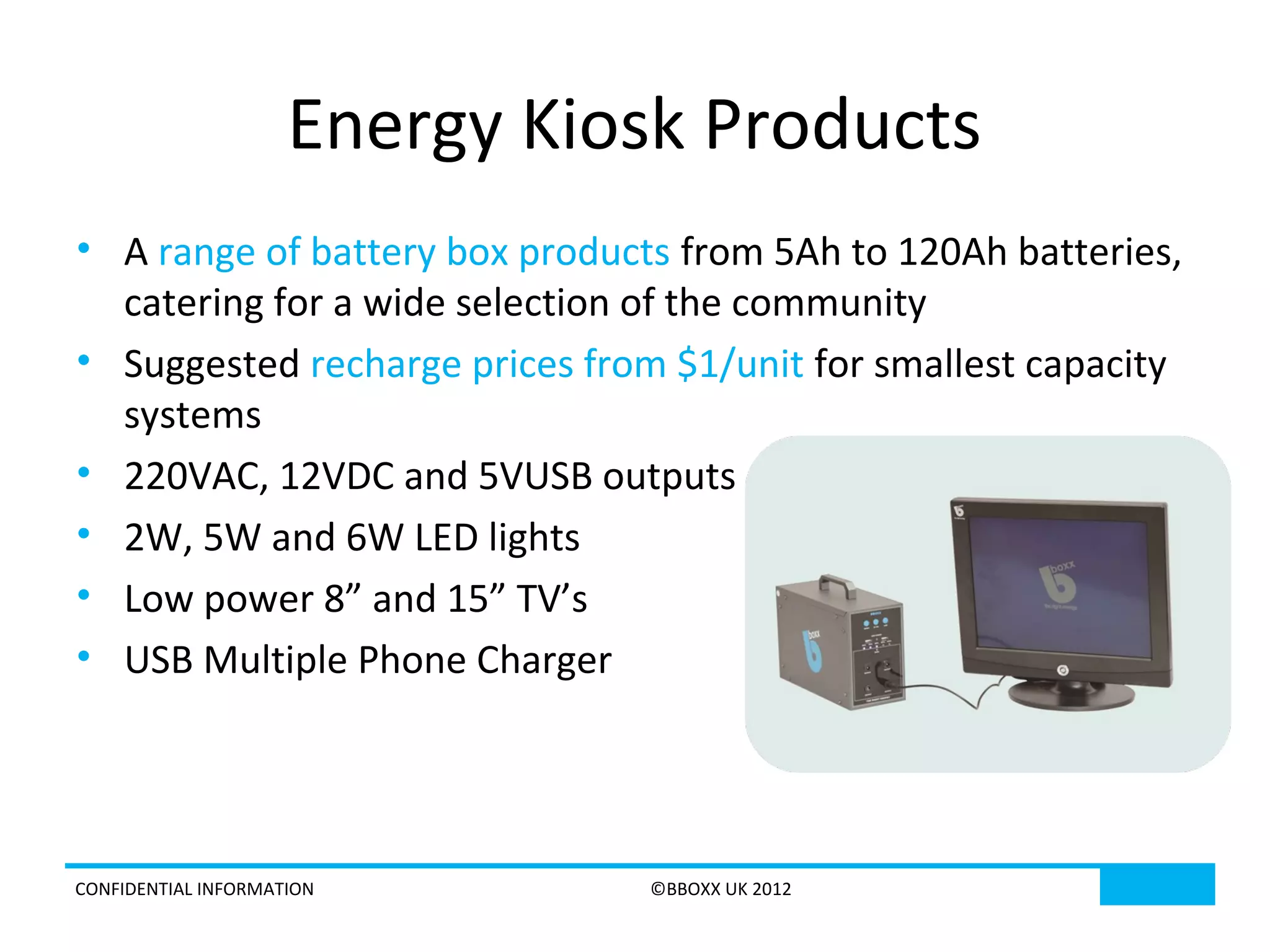BBOXX Energy Kiosk presentation | PPT
