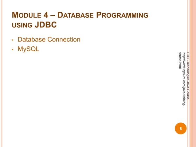 JAVA Training Syllabus Course | PPTX | Web Development | Internet