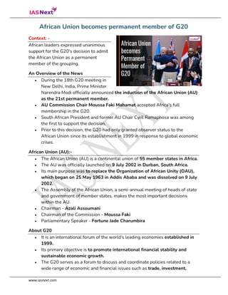 African Union (AU) | PDF