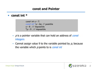 12 1. const pointer, typedef | PPT
