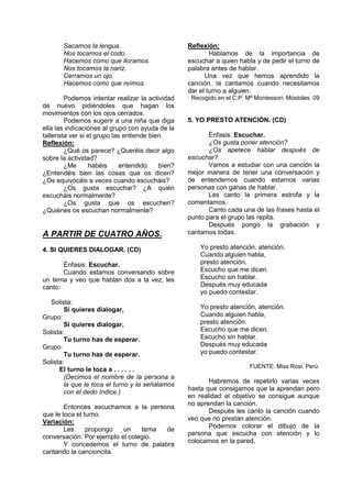 ACTIVIDADES DE ESCUCHA ACTIVA PARA NIÑ@S | PDF