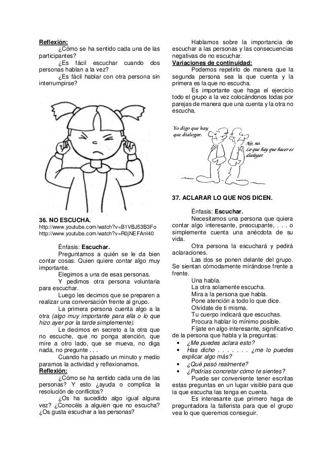 ACTIVIDADES DE ESCUCHA ACTIVA PARA NIÑ@S