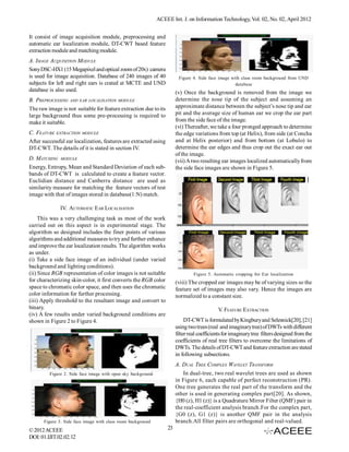 Shift Invariant Ear Feature Extraction using Dual Tree Complex Wavelet Transform for Ear ...