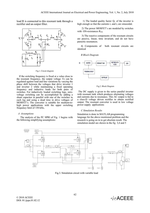 Open Loop Control Of Series Parallel Resonant Converter | PDF