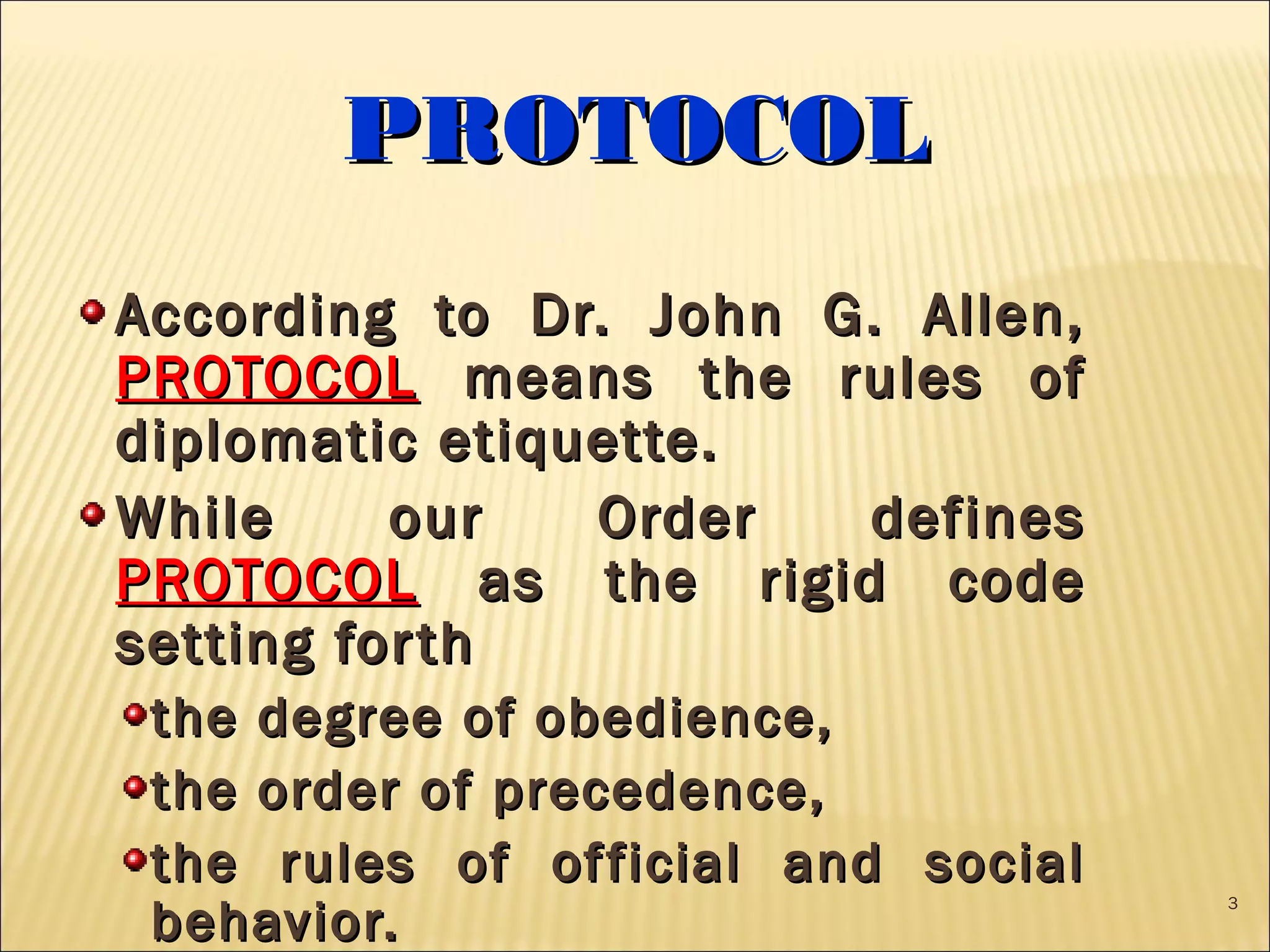 12. protocol & ceremonials | PPT