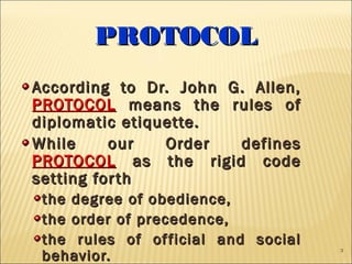 12. protocol & ceremonials | PPT