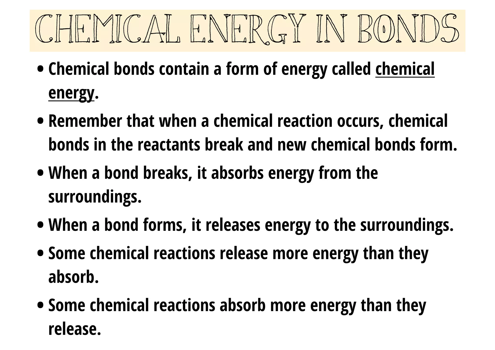 Energy Changes and Chemical Reactions | PDF