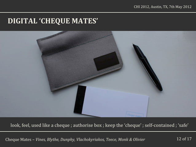 Cheque mates: Participatory design of digital payments with eighty ...