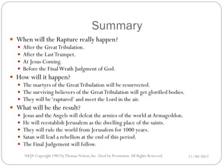 12. The Rapture of the Saints | PDF