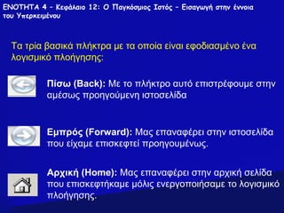 Κ12 ο παγκόσμιος ιστός | PPT