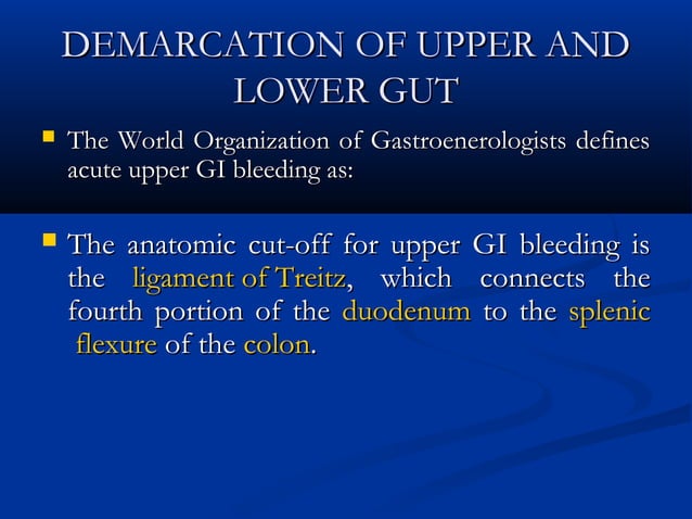 upper gi bleed - lecture 1 | PPT | Digestive Disorders | Diseases and ...