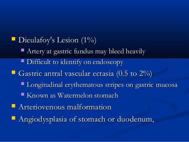 upper gi bleed - lecture 1