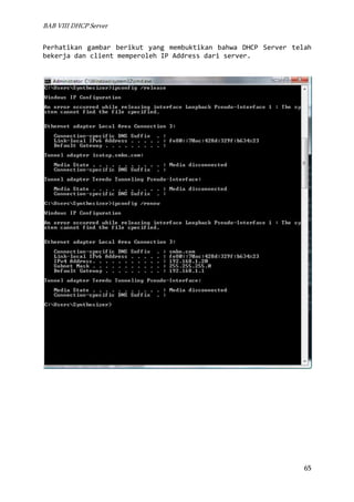 konfigurasi dhcp server | PDF