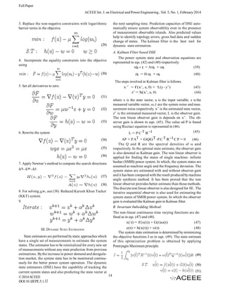 Power System State Estimation - A Review | PDF