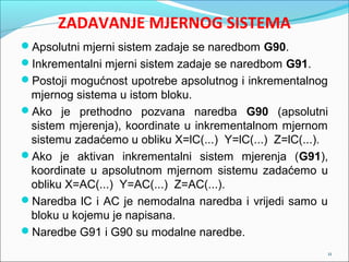 Modalne i nemodalne naredbe. G i M naredbe | PPT