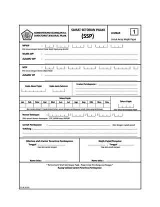 12. formulir ssp | PDF