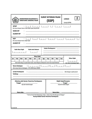 12. formulir ssp | PDF