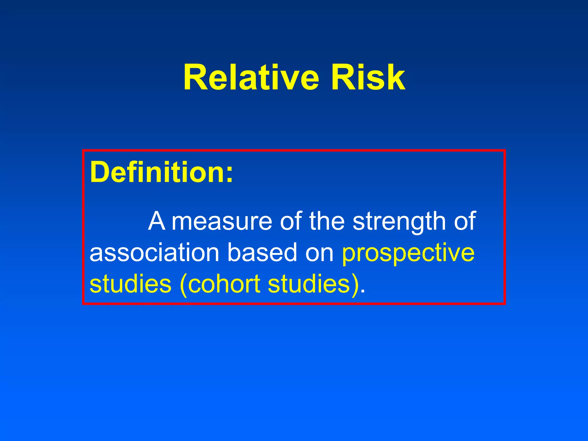 Relative and Atribute Risk | PPSX