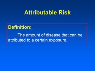 Relative and Atribute Risk | PPSX