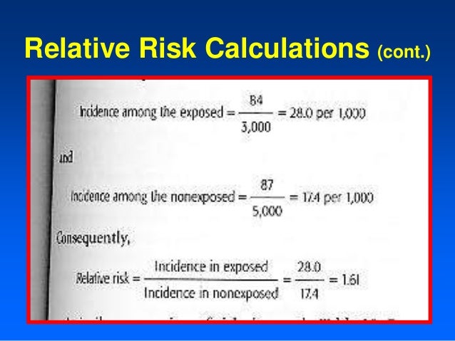 Relative and Atribute Risk