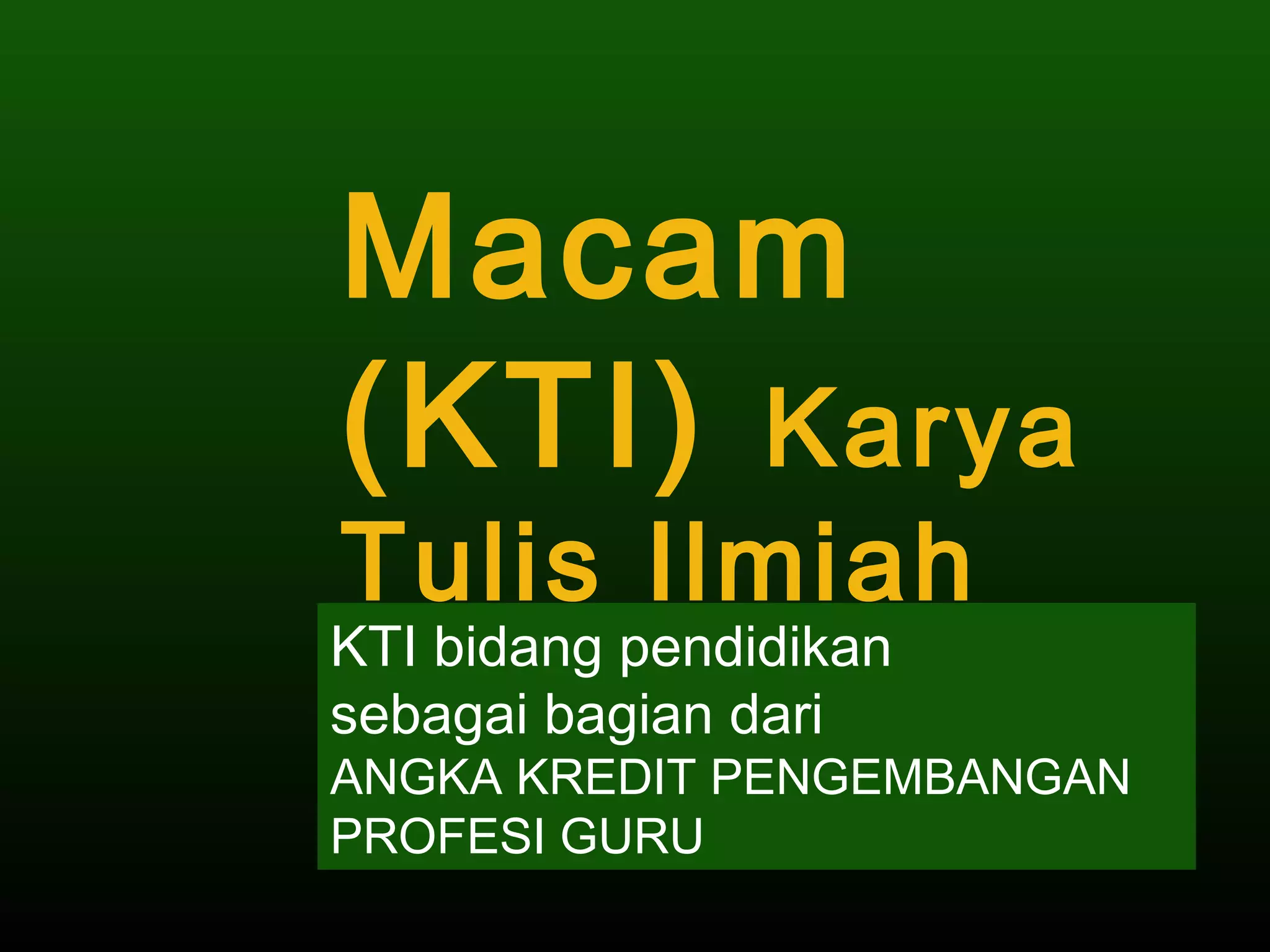 12. a. jenis kti | PPT