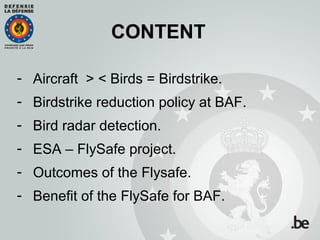 FlySafe, a tool to increase flight safety of Belgian Air Force ...