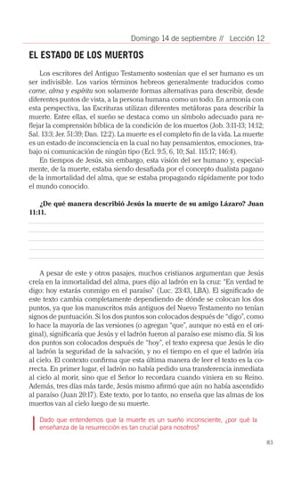 Lección 12 - Muerte y Resurrección - Escuela Sabática | PDF