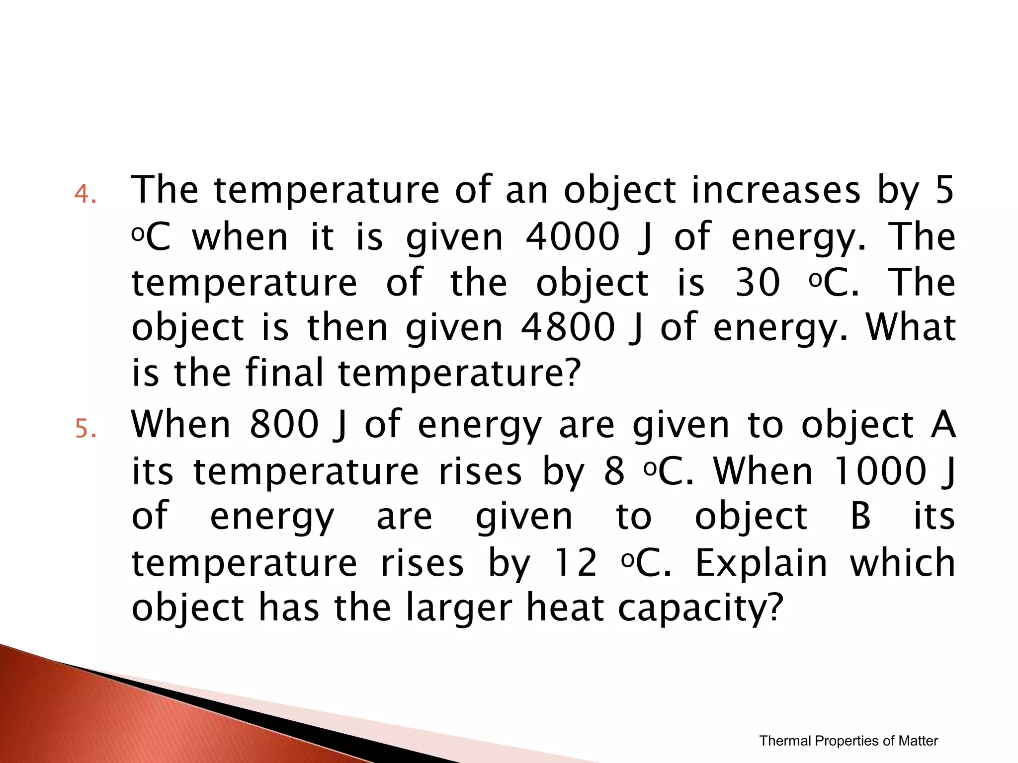 Thermal Properties of Matter | PPTX
