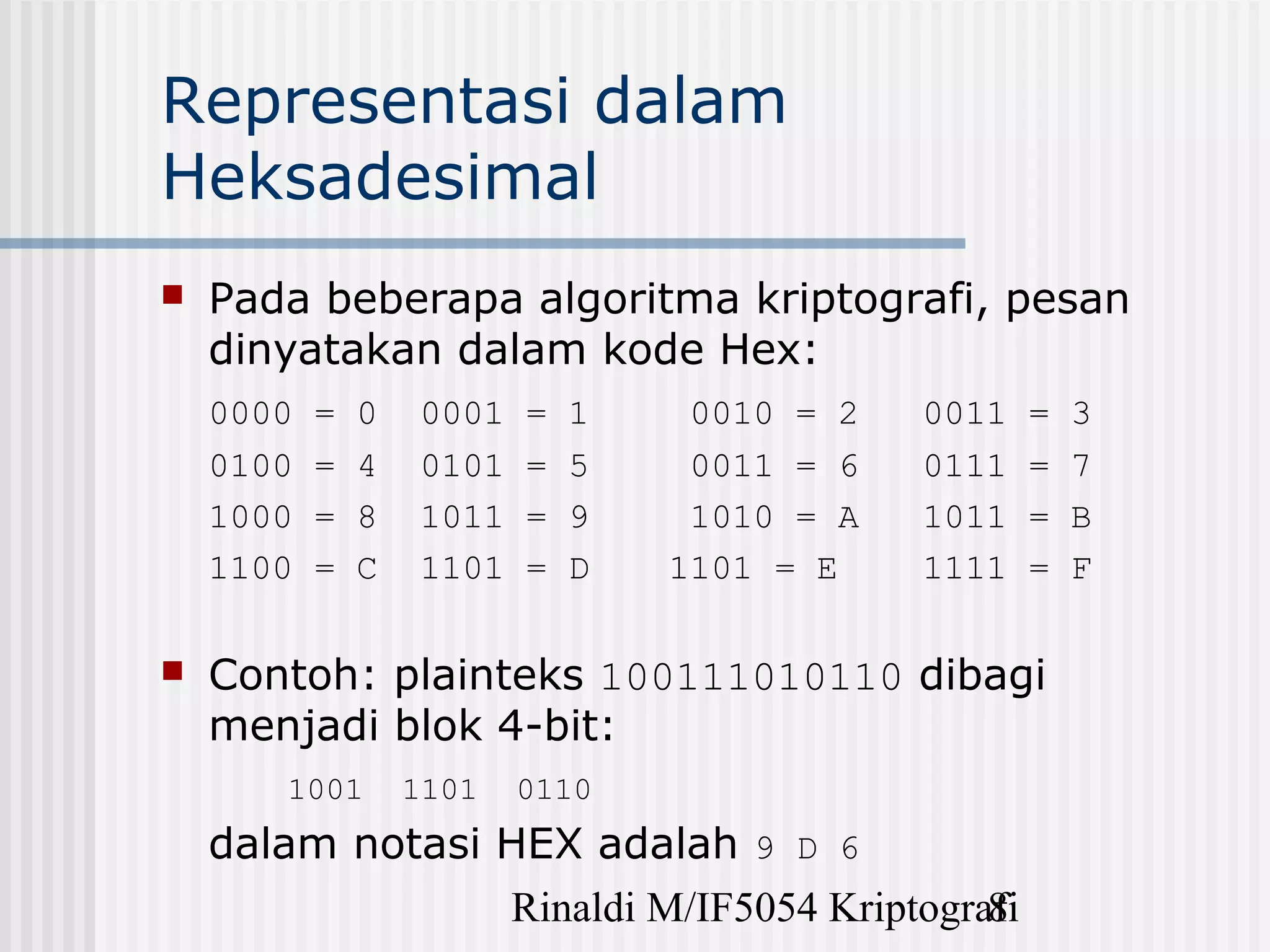 12.algoritma kriptografi modern (bagian 1)xx | PPT