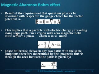 Fisika Zat Padat (12 - 14) a-magnetic_effects_in_quantum _mechanics | PPT