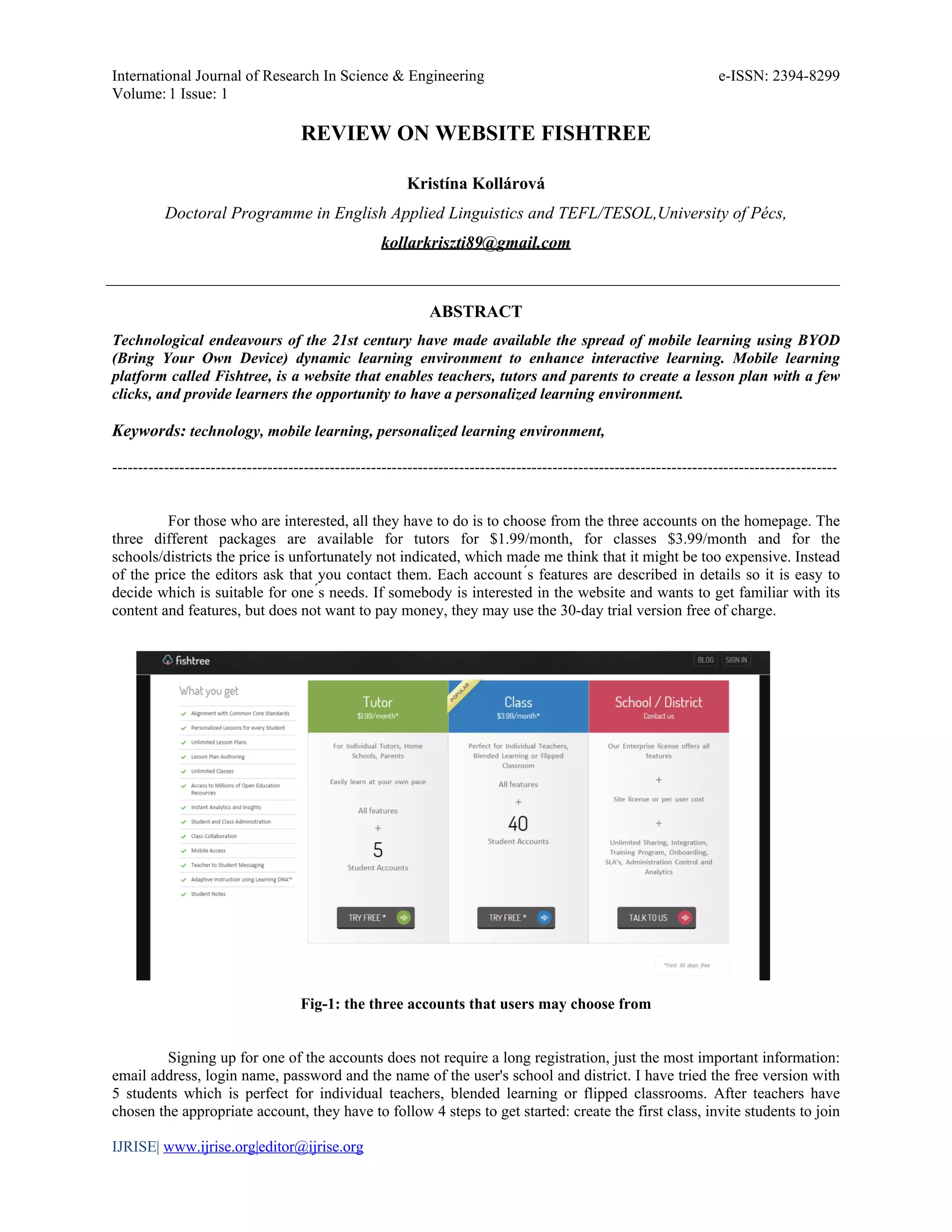 Review on website fishtree | PDF