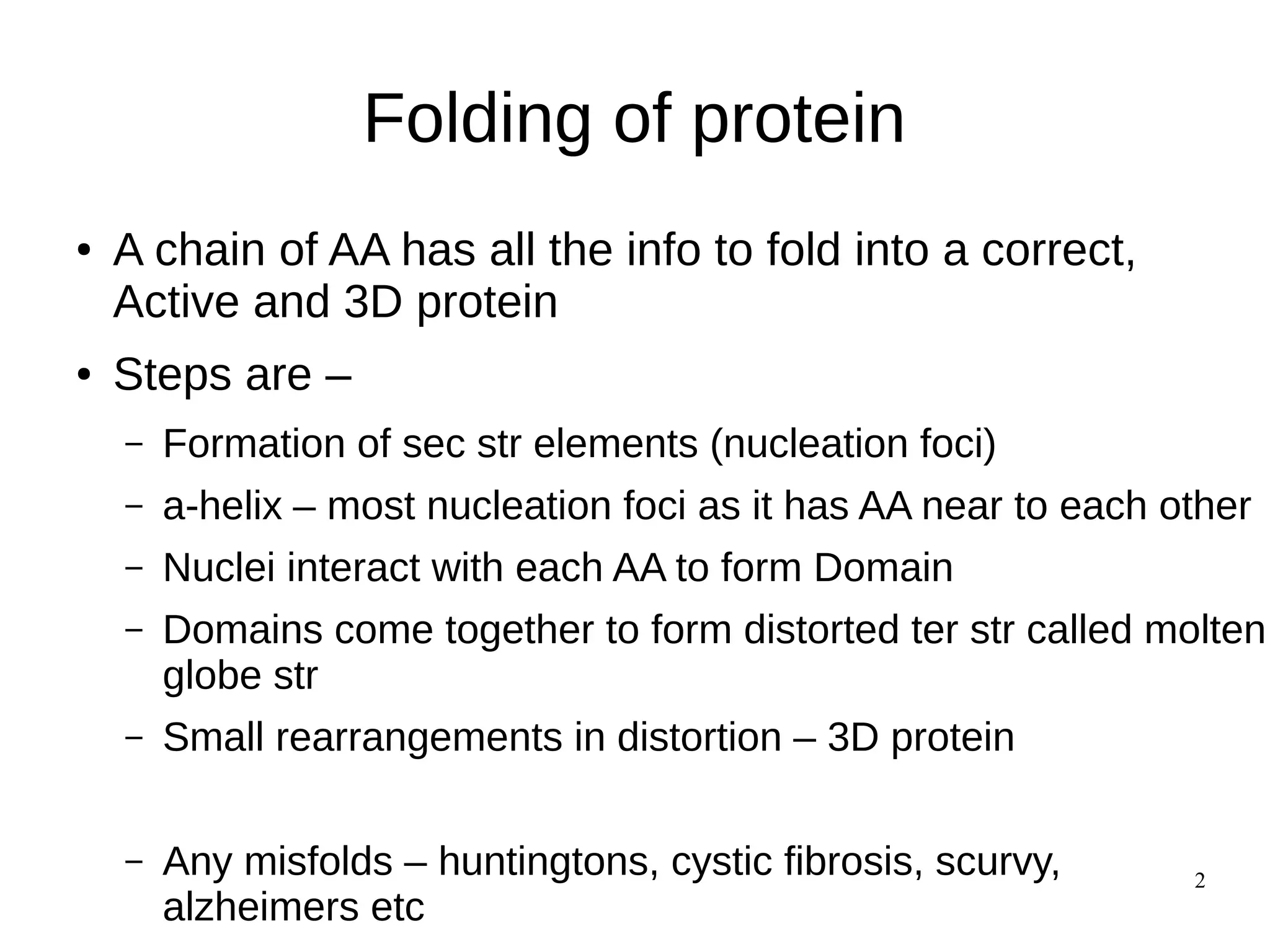12.protein folding | ODP