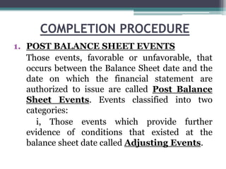 12. audit completion | PPTX