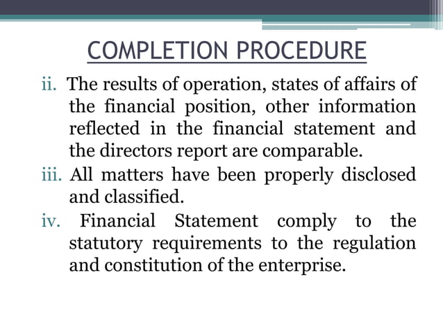 12. audit completion | PPTX