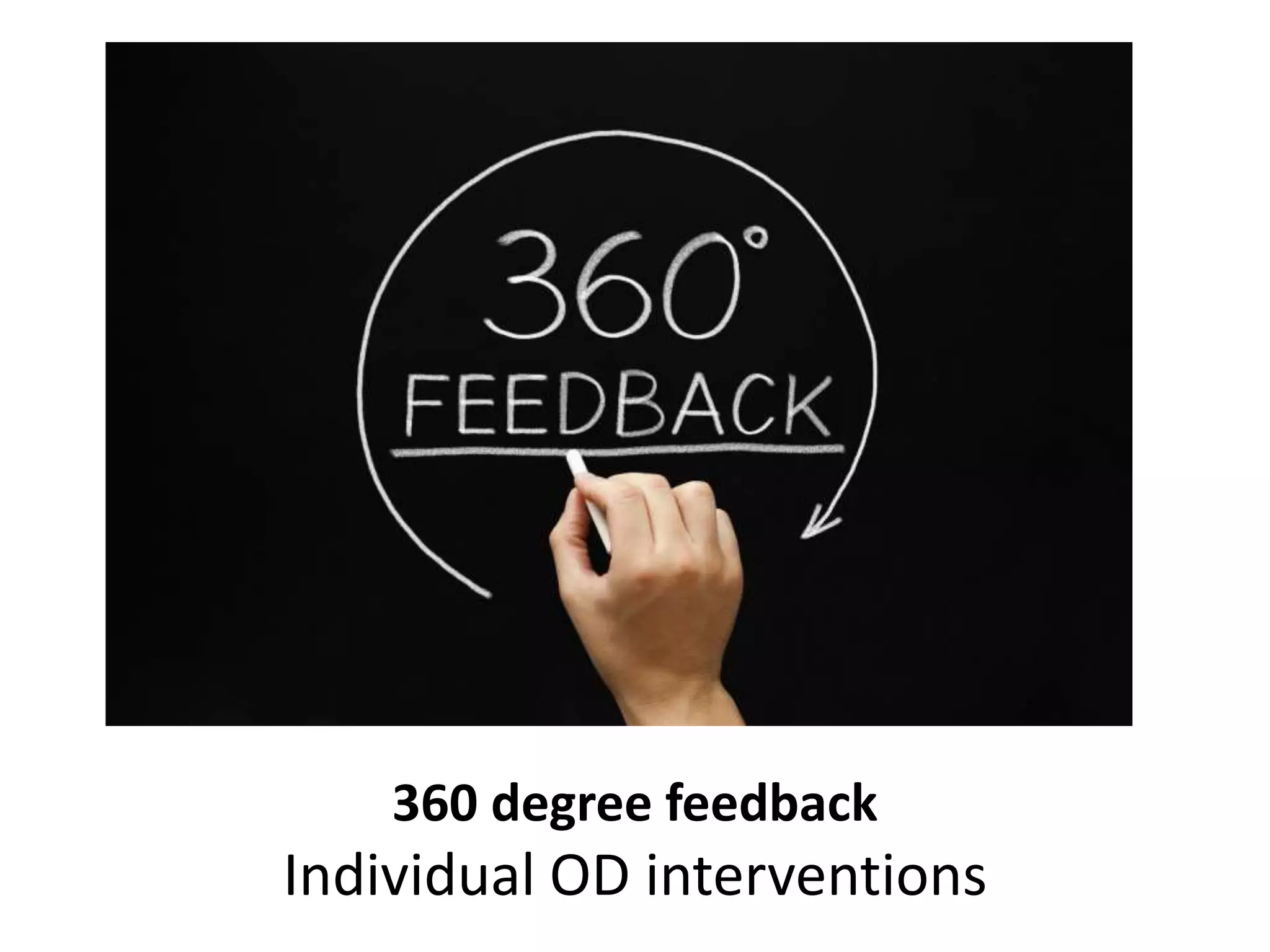 360 degree feedback OD interventions - Organizational Change and ...